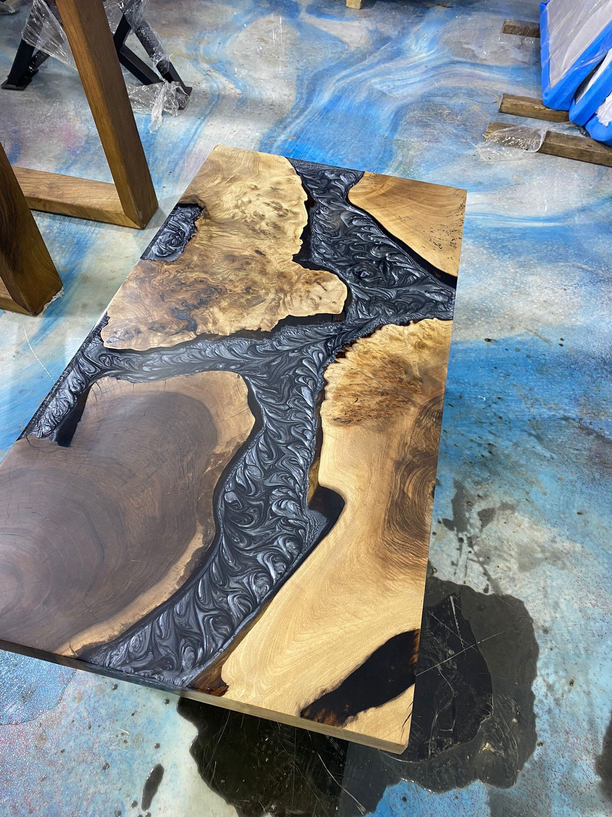 Epoxy Table, Epoxy Dining Table, Walnut Epoxy River Table, Custom 50 ...