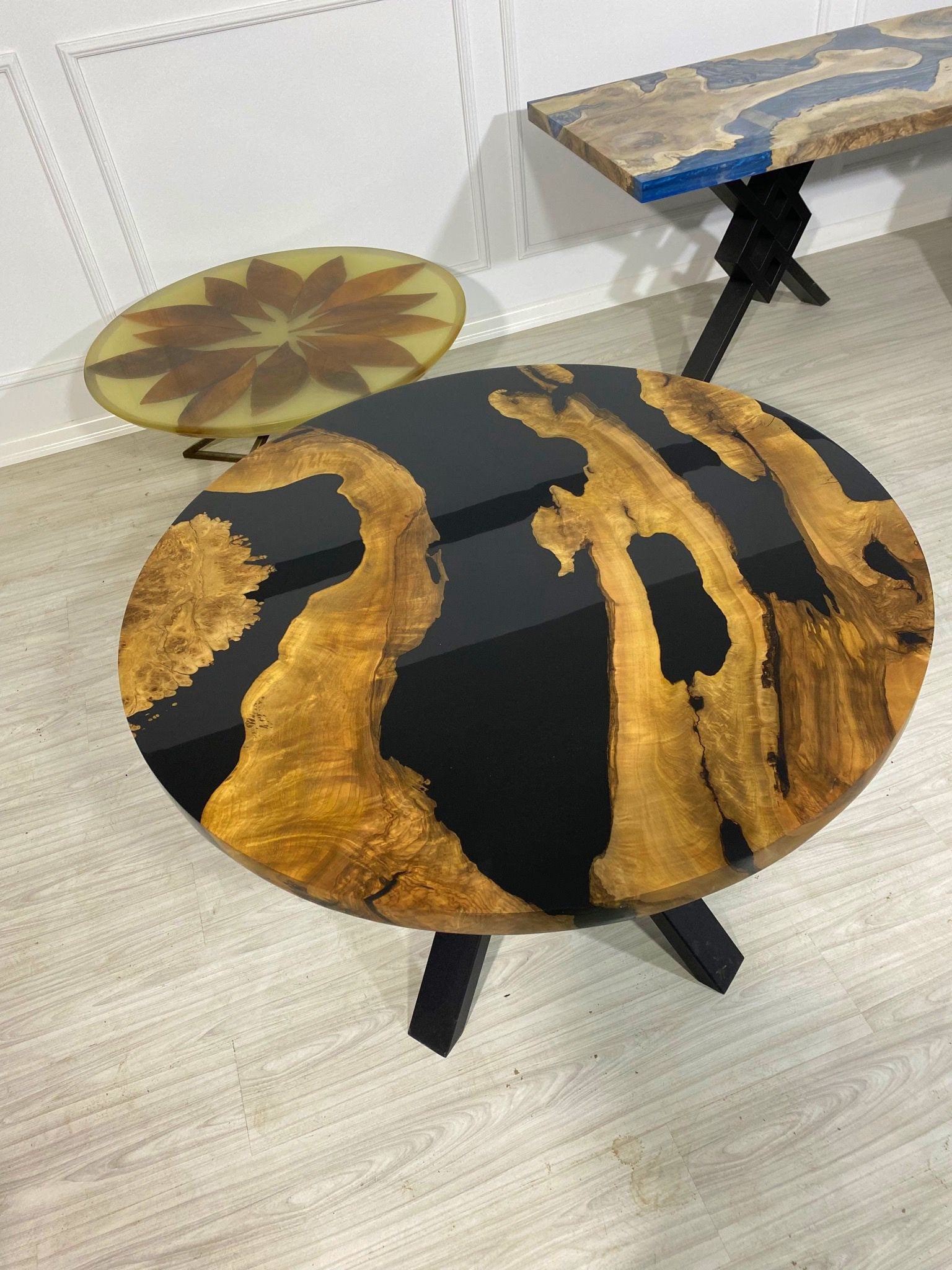 Epoxy Table, Epoxy Dining Table, Walnut Coffee Table, Epoxy River Tabl ...
