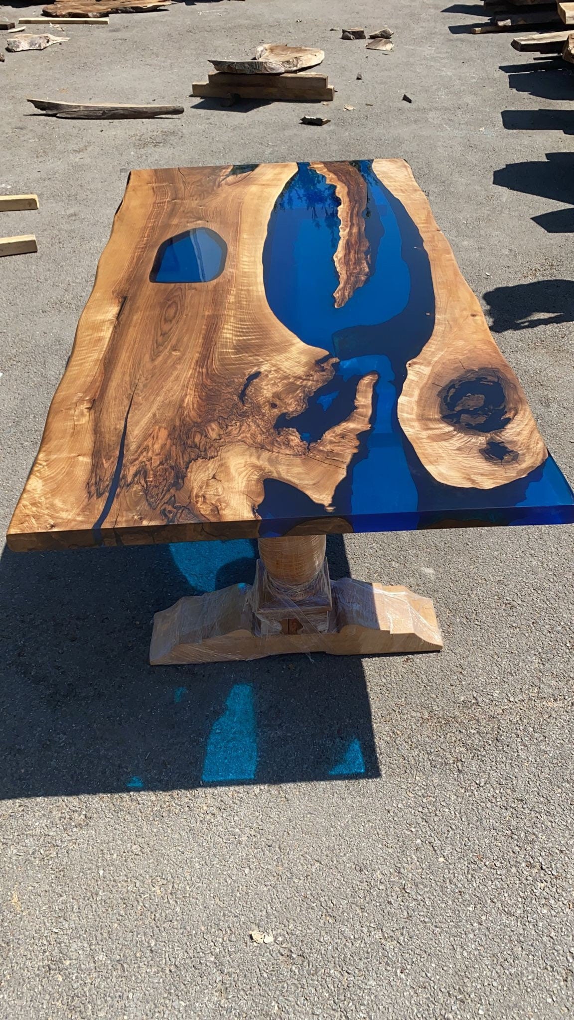 Handmade Epoxy Table, Epoxy Table, Epoxy Dining Table, Custom 84” x 42 ...