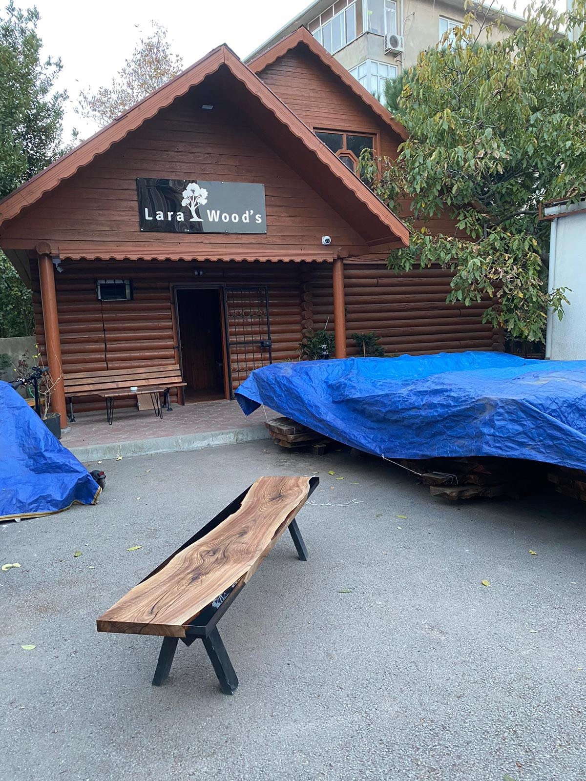 Handmade Epoxy Bench, Epoxy Table Bench , Epoxy Dining Bench, Custom 8 ...