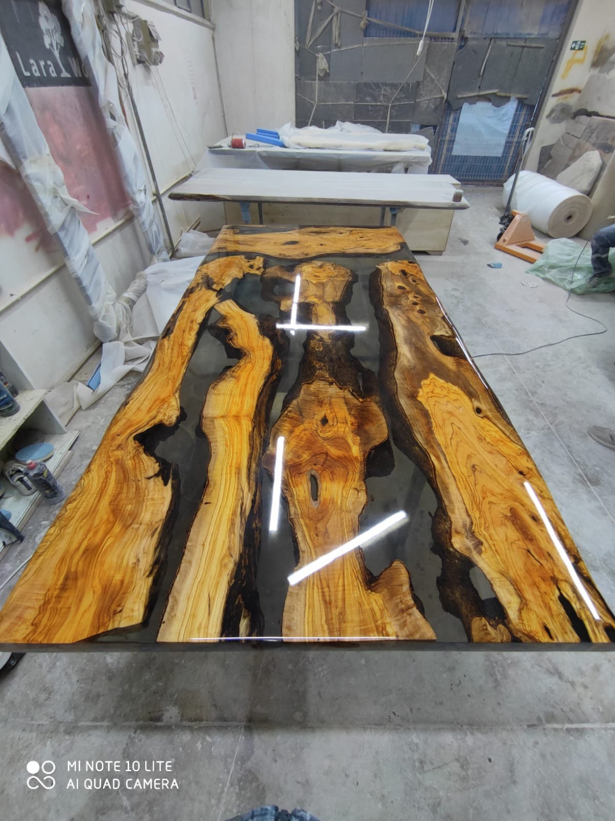 Olive Wood Epoxy Table, Olive Wood Table, Epoxy Dining Table, Live Edg ...